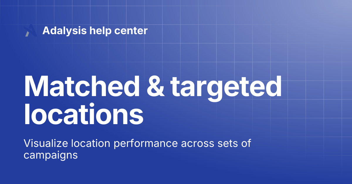 Geo heatmap | Adalysis help center